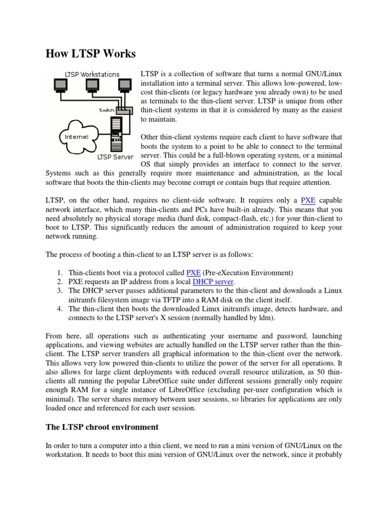 How LTSP Works: The LTSP Chroot Environment | PDF | Domain Name System ...
