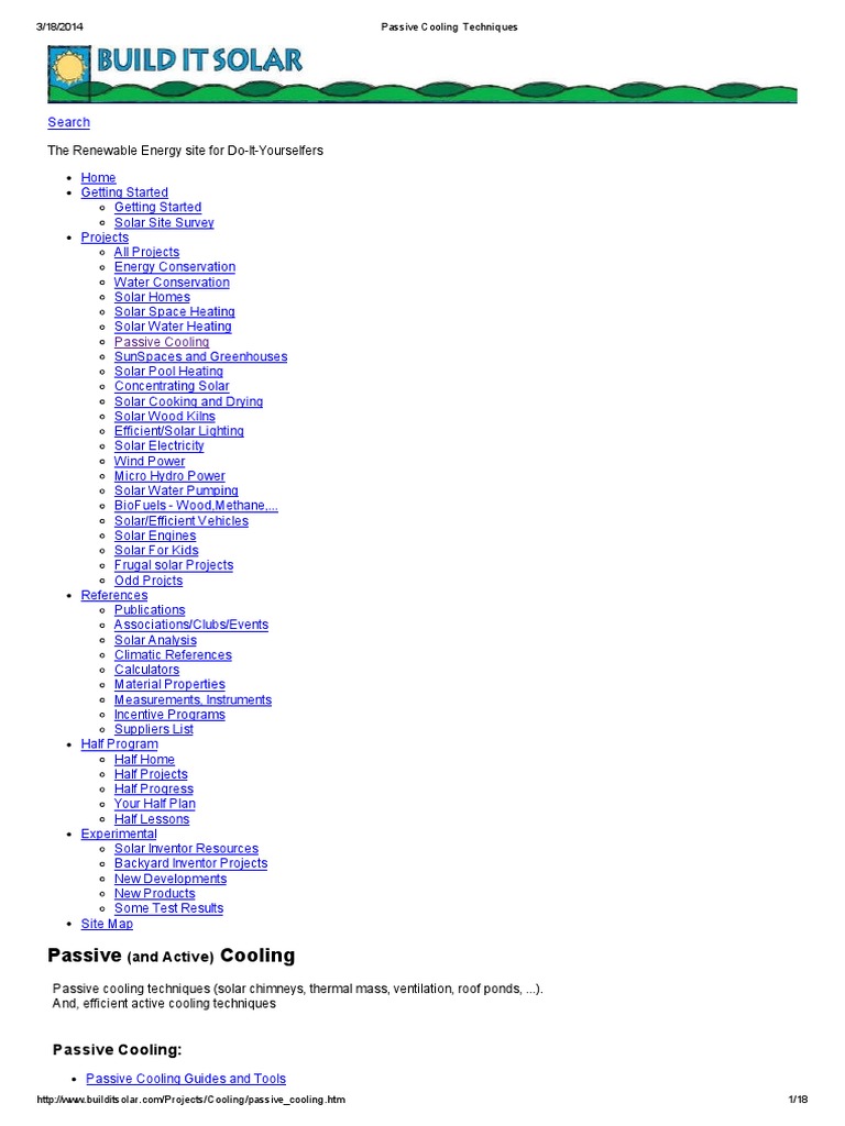 House Cooling Techniques | PDF | Solar Energy | Air Conditioning