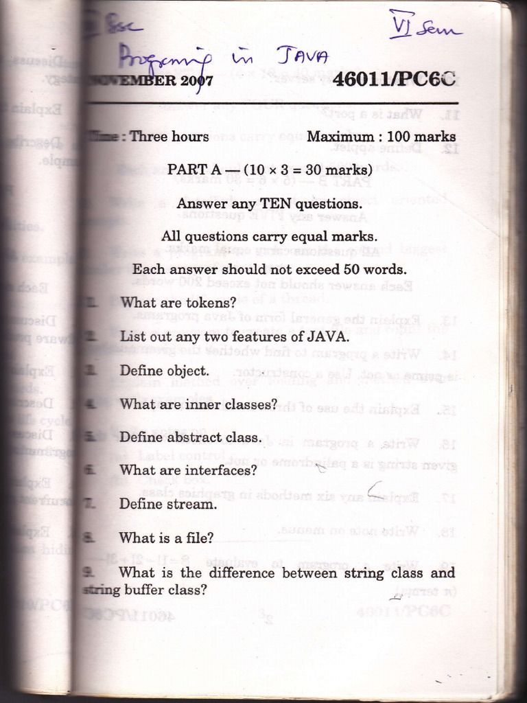 Java Programming Fundamentals MCQ | PDF | Java (Programming Language) | Method (Computer ...