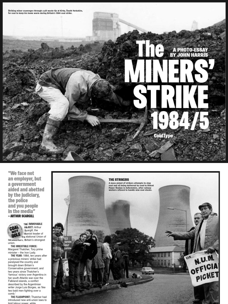 Miners' Strike: A Photo-Essay by John Harris | PDF | Margaret Thatcher ...