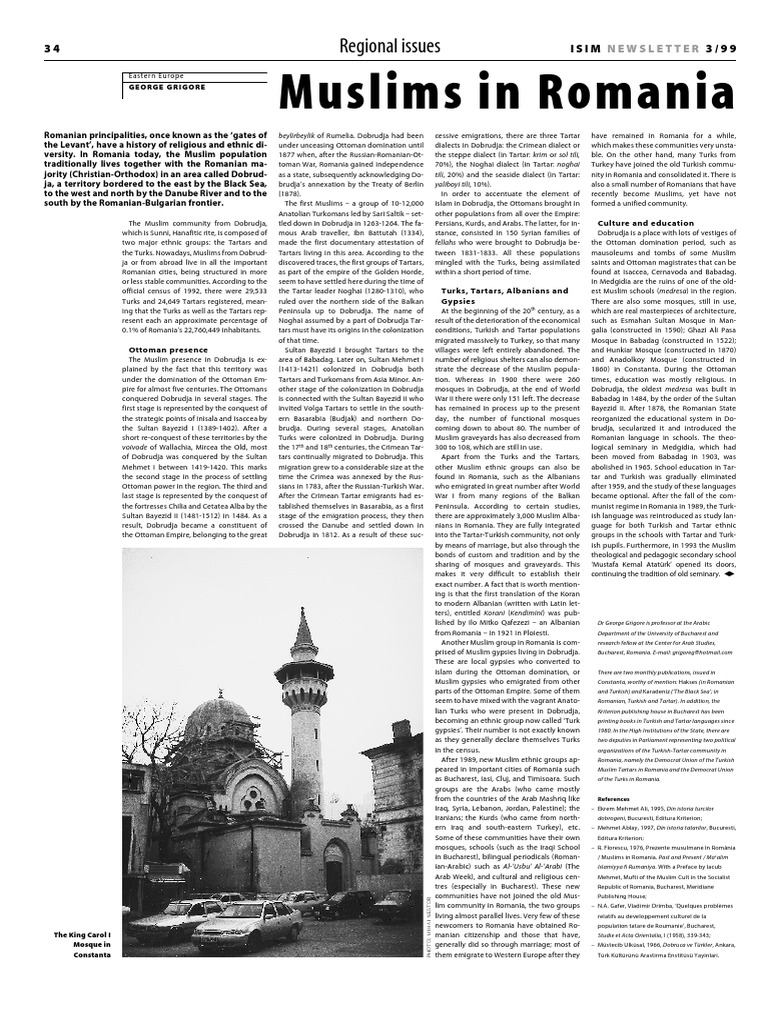 ISIM 3 Muslims in Romania | PDF | Ottoman Empire | Romania