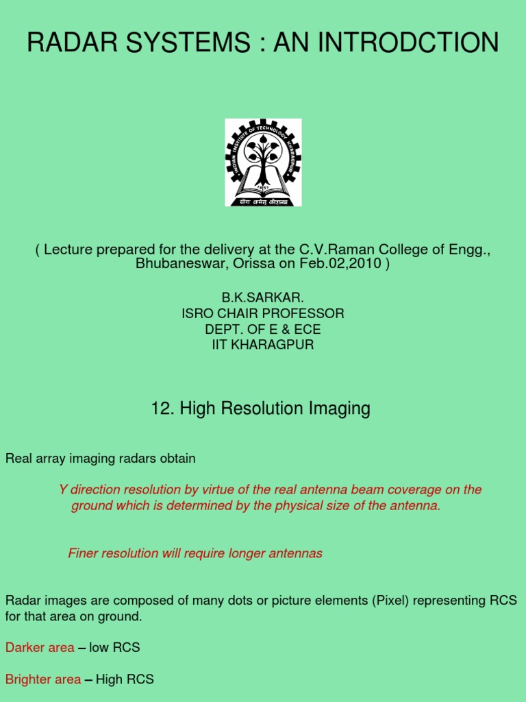 Pulse Compression Radar Pdf Filter Signal Processing Wireless