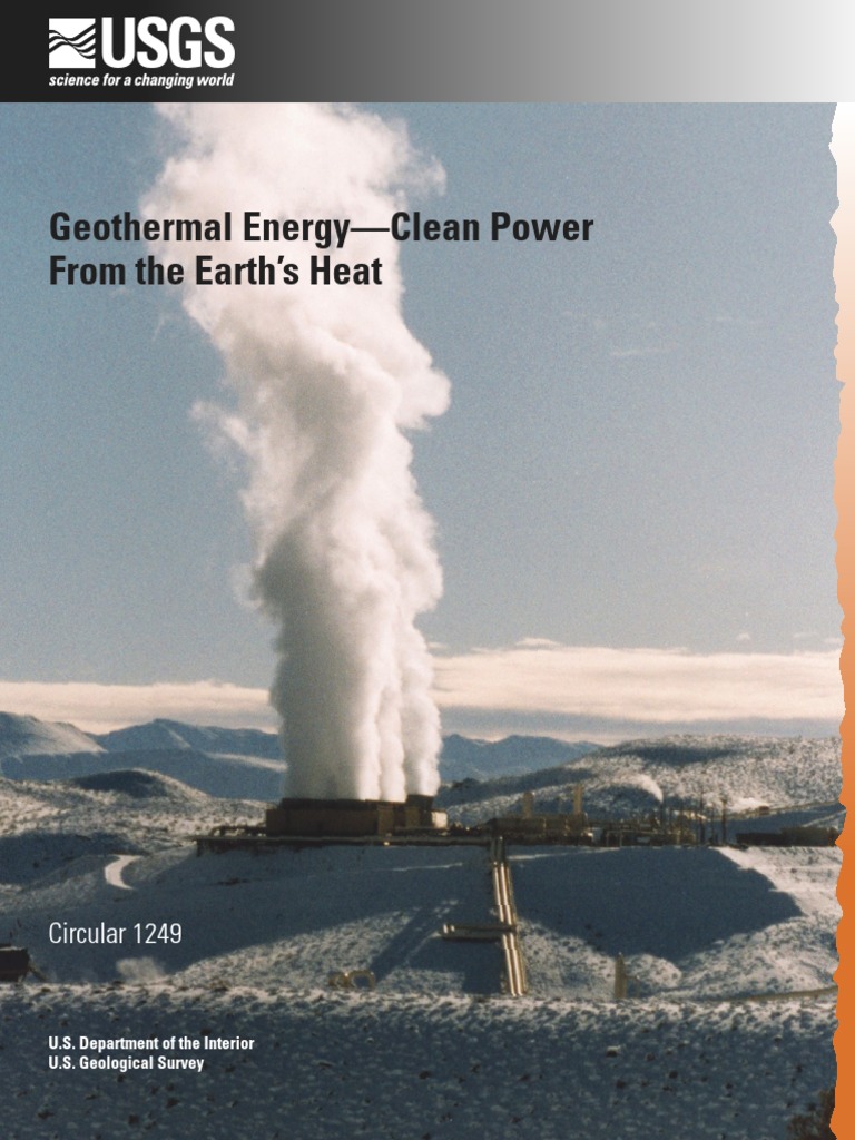 Geothermal Energy-Clean Power From The Earth's Heat | PDF | Geothermal ...
