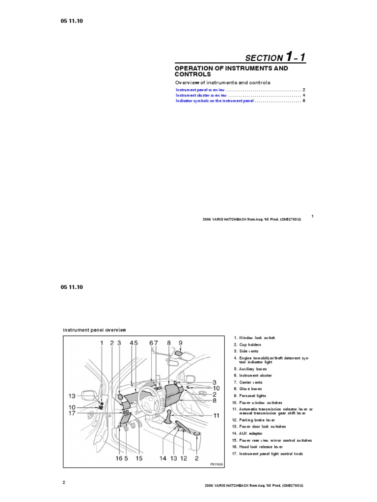 Vitz Manual | PDF | Vehicle Industry | Manufactured Goods