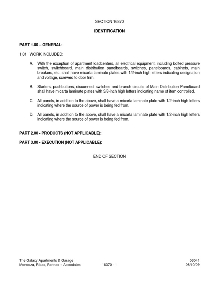 Electrical Equipment Labeling Guidelines | PDF