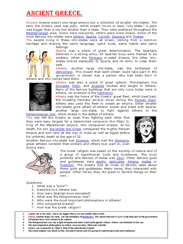 Unit 10 Ancient Greece | PDF | Ancient Greece | Sparta