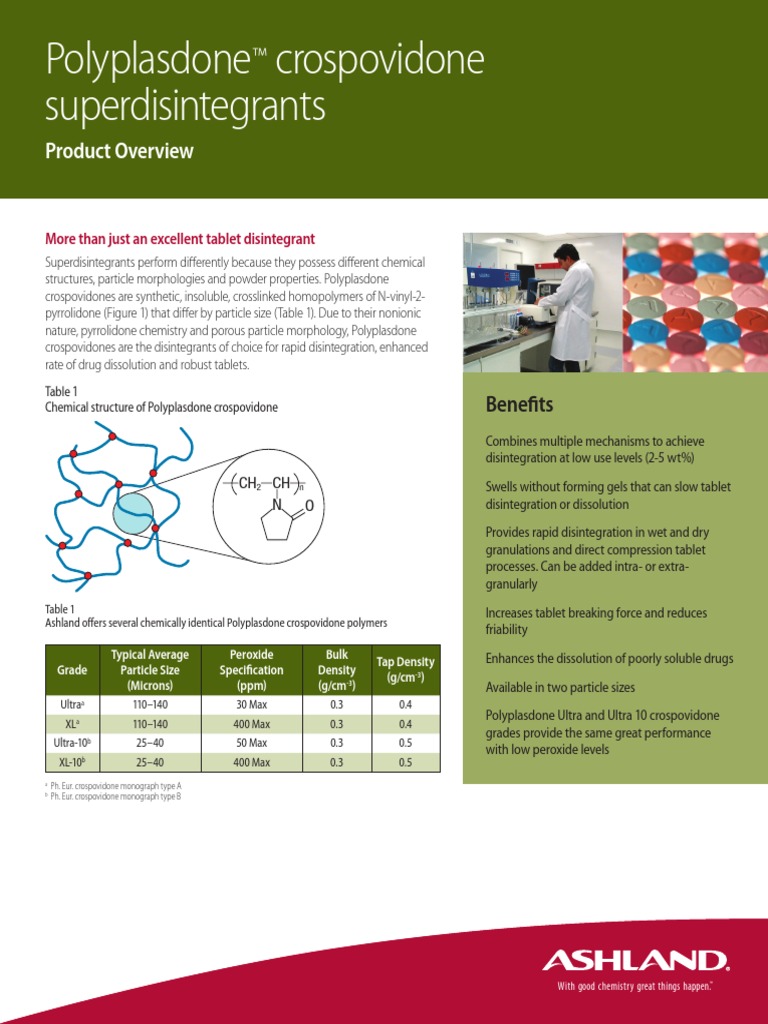 Polyplasdone Overview | Tablet (Pharmacy) | Pharmaceutical Formulation ...