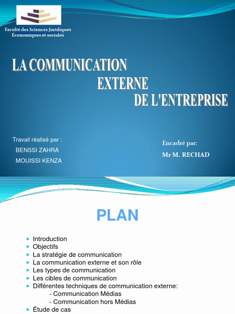 Stratégies de Communication Externe | PDF