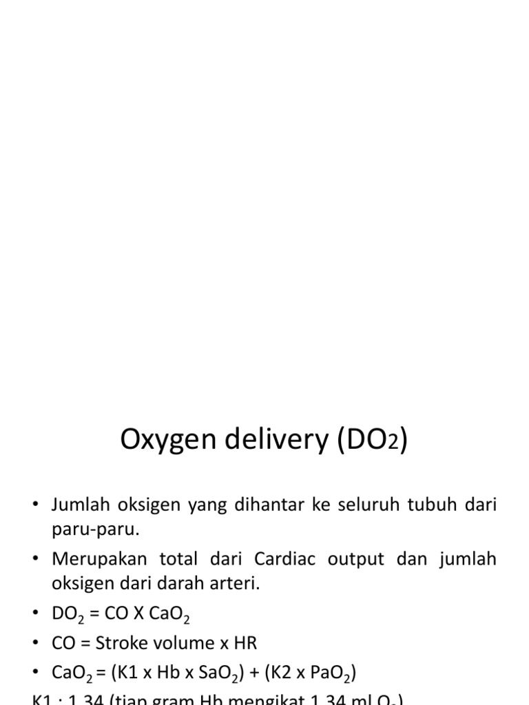 Oksigen Delivery 2 | PDF