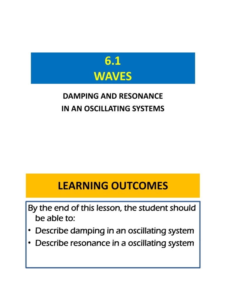 Waves Damping | PDF | Resonance | Pendulum