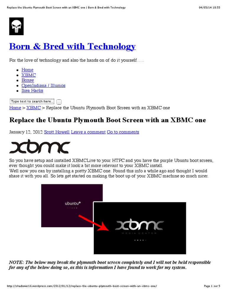 Replace The Ubuntu Plymouth Boot Screen With An XBMC One - Born & Bred ...