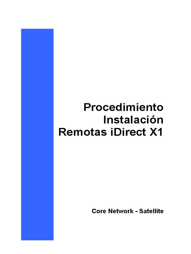 Instalacion IDirect Evolution X1 | PDF | Dirección IP | Navegador web