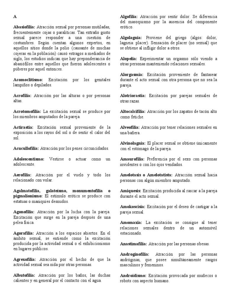 Diccionario | PDF | Erotismo | Atracción sexual