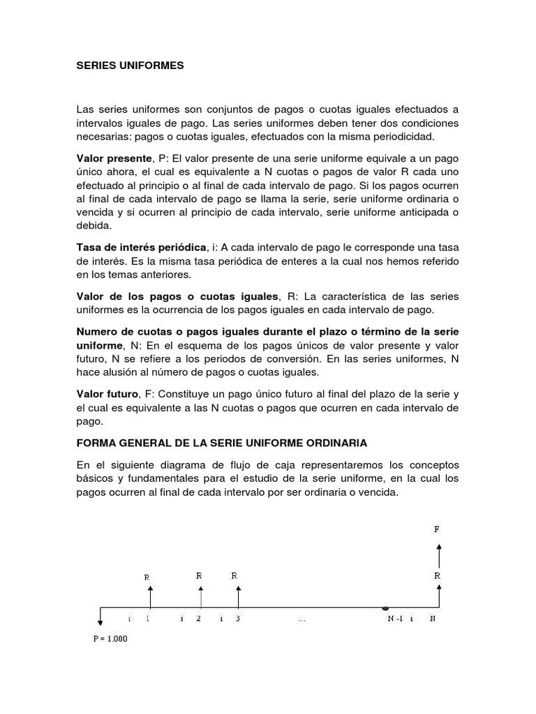 Series Uniformes y Amortizacion | PDF | Deuda gubernamental ...