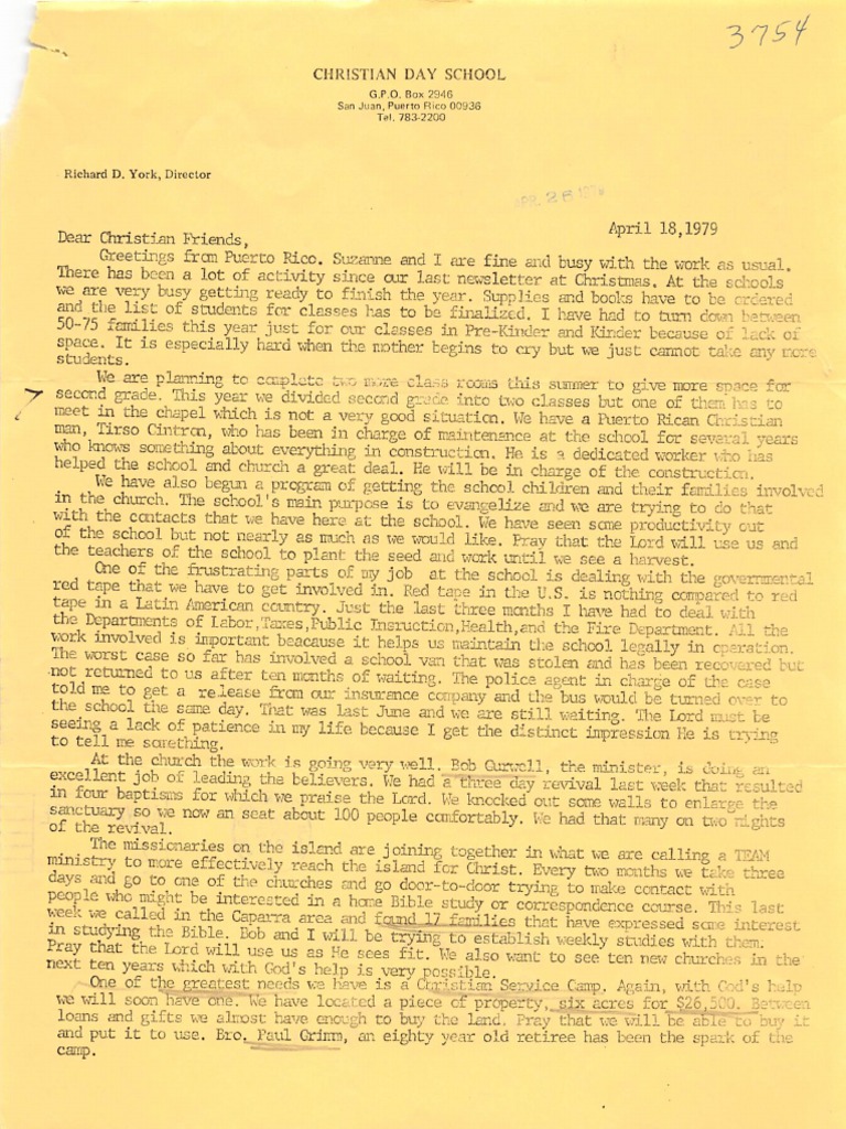 York Rick Suzanne 1979 PuertoRico | PDF | Christmas | Religion And Belief