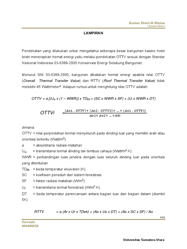 Contoh Perhitungan Ottv | PDF