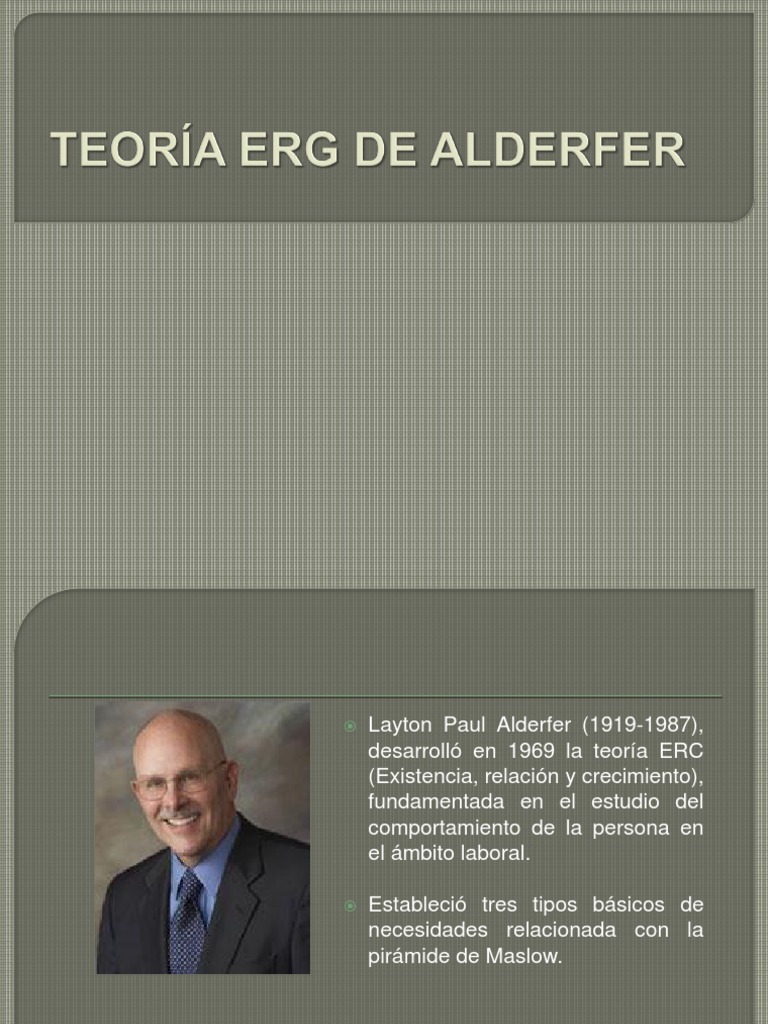 Teoría Erg de Alderfer