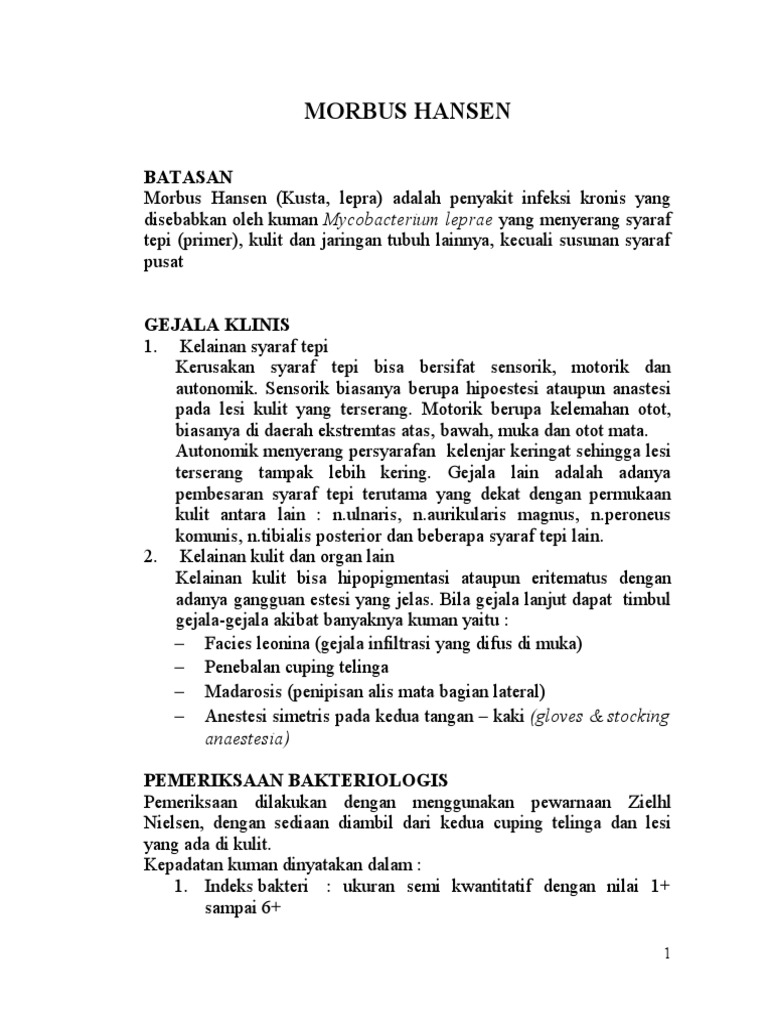 Morbus Hansen | PDF