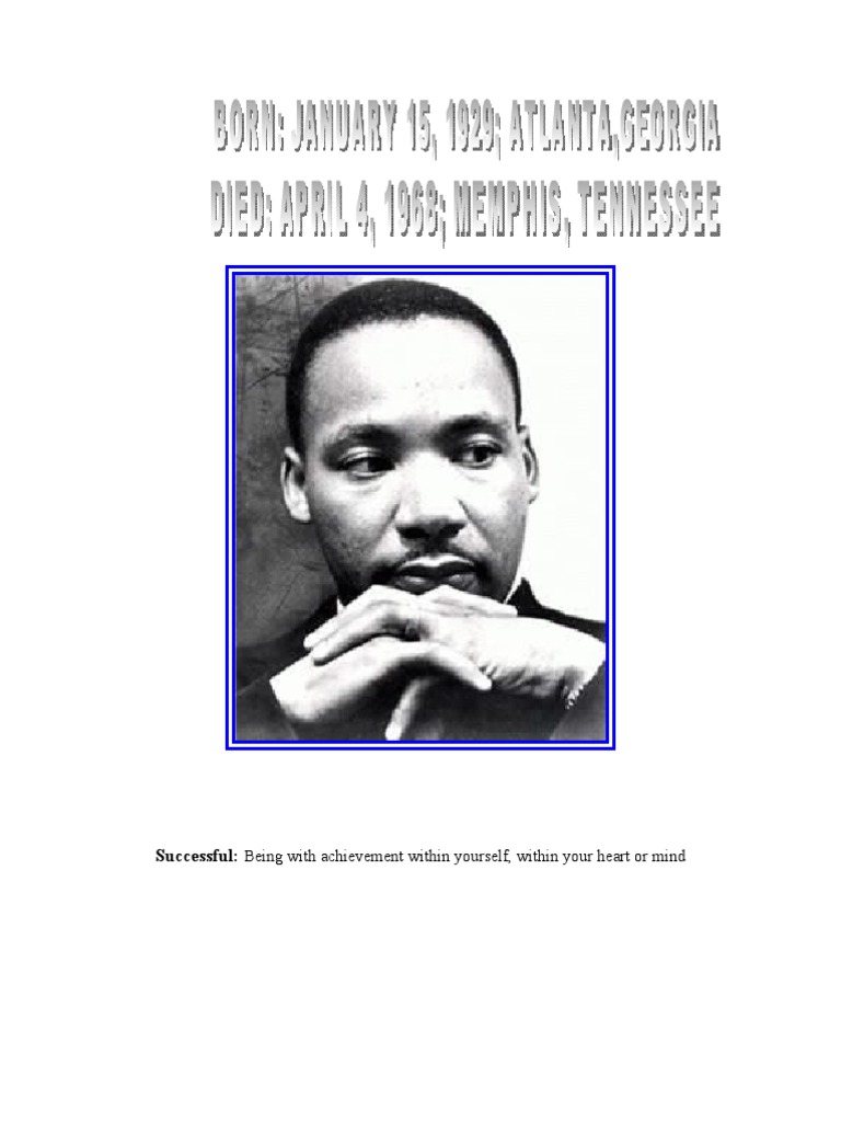 MLK Jr. | PDF | Martin Luther King Jr.