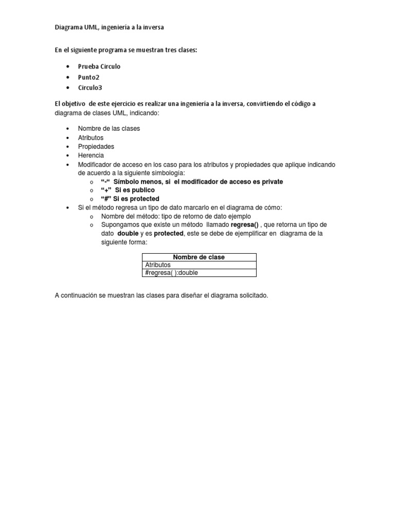 Diagrama UML, Ingeniería A La Inversa | PDF | Herencia (Programación ...