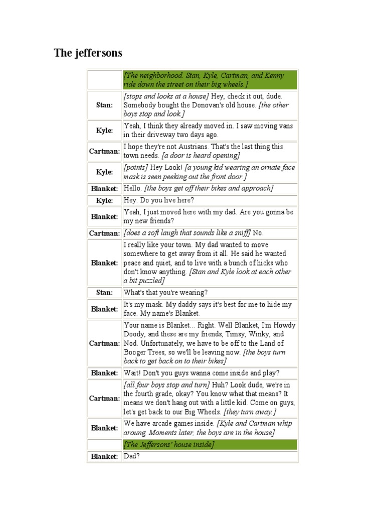 The Jeffersons PDF | PDF | Leisure