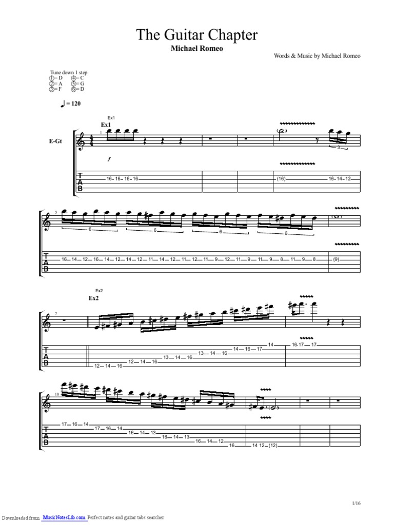 Romeo Michael-The Guitar Chapter | PDF | Music Theory | Musical Notation