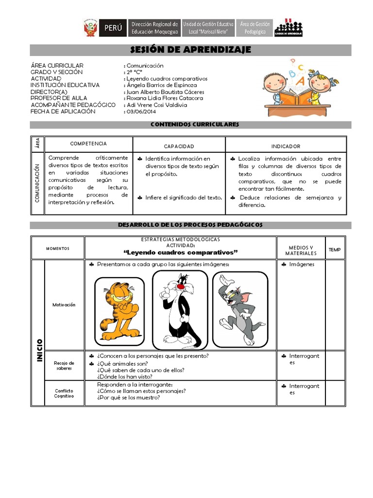 Leyendo Cuadros Comparativos | PDF | Aprendizaje | Maestros