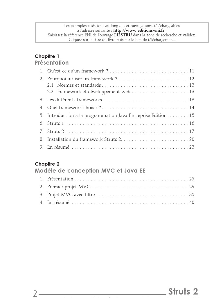 "Maîtriser Struts 2 pour Java EE" | PDF | Architecture de logiciel | Plateforme Java entreprise