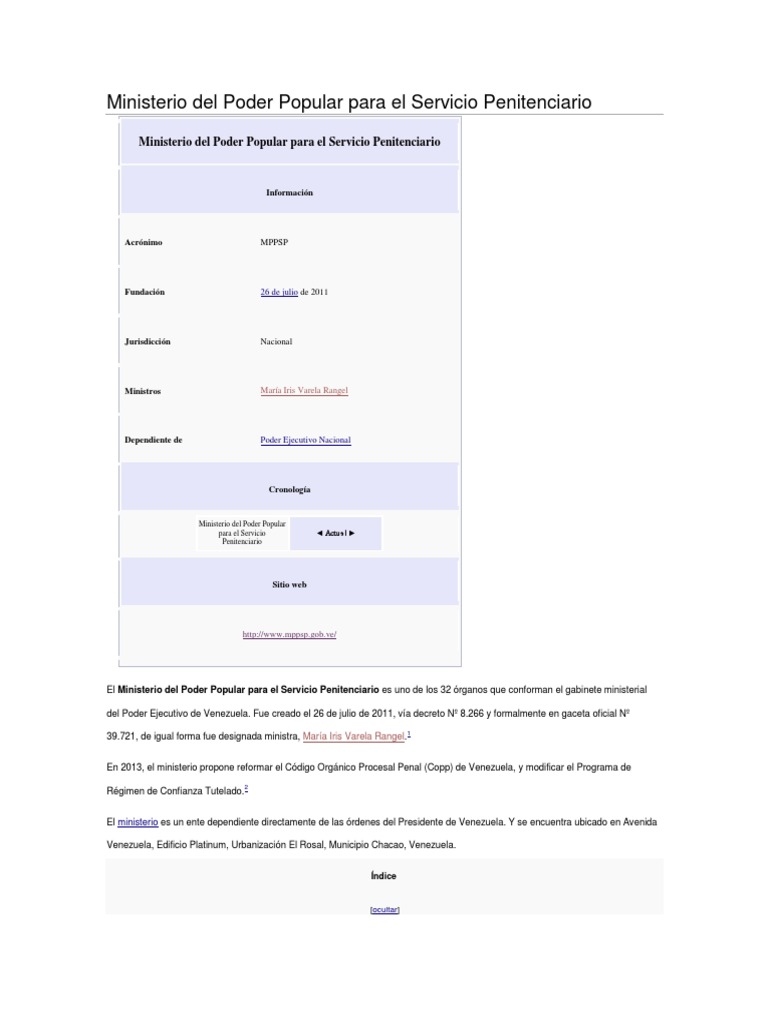 MPPSP | PDF | Prisión | Derecho penal