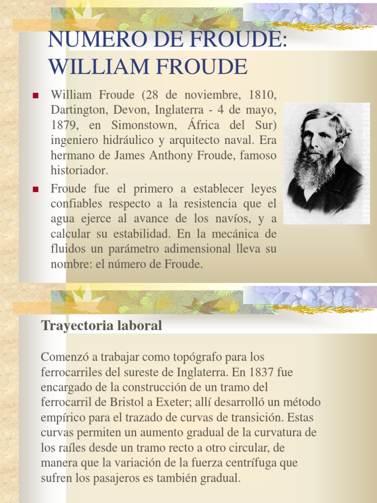 Numero de Froude | PDF | Gravedad | Fuerza