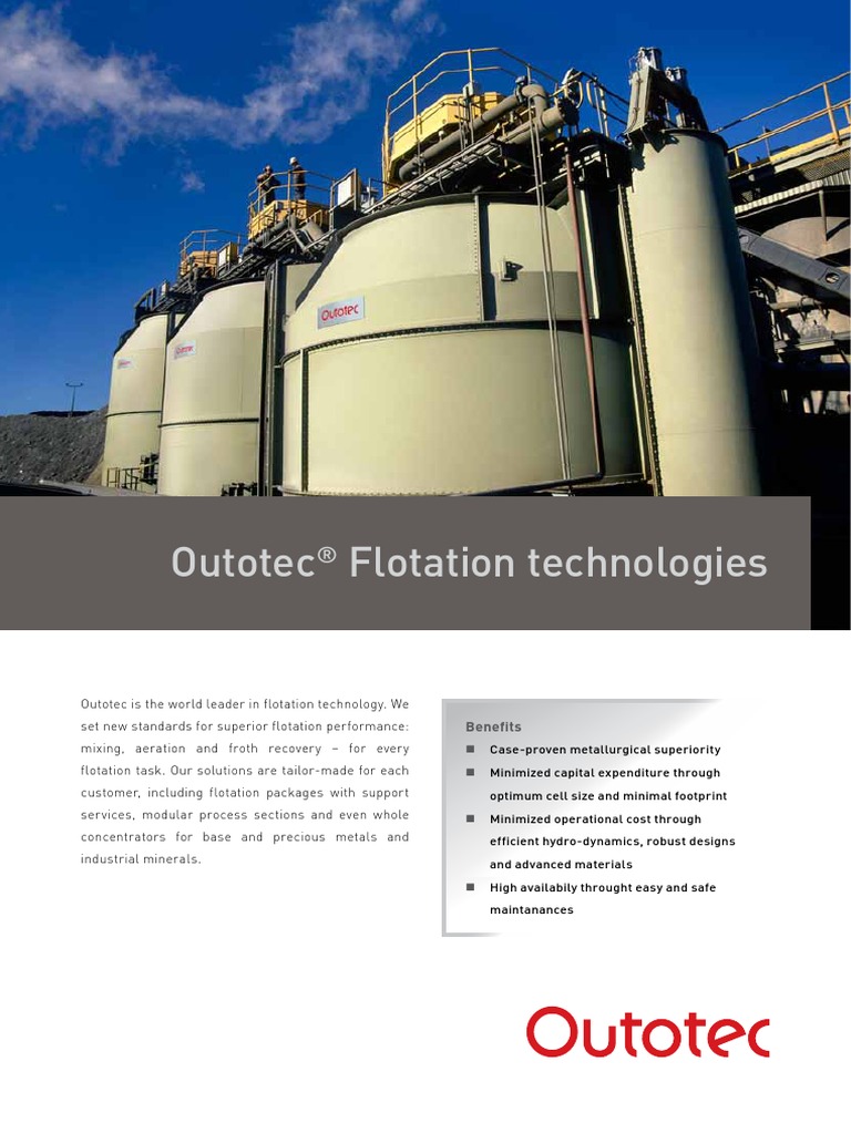 OTE Outotec Flotation Technologies Eng Web | PDF | Engineering | Industries