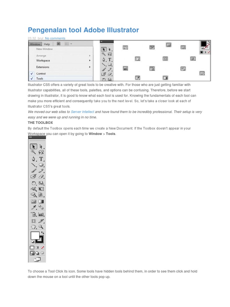 Introduction to Adobe Illustrator Tools | PDF | Adobe Illustrator | Chart