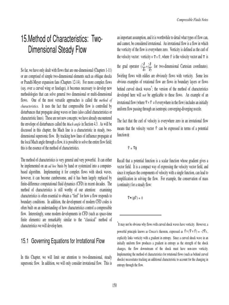 Method of Characteristics in Flow Analysis | PDF | Partial Differential ...