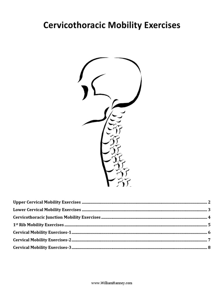 Cervical Mobility Exercises | Download Free PDF | Neck | Primate Anatomy
