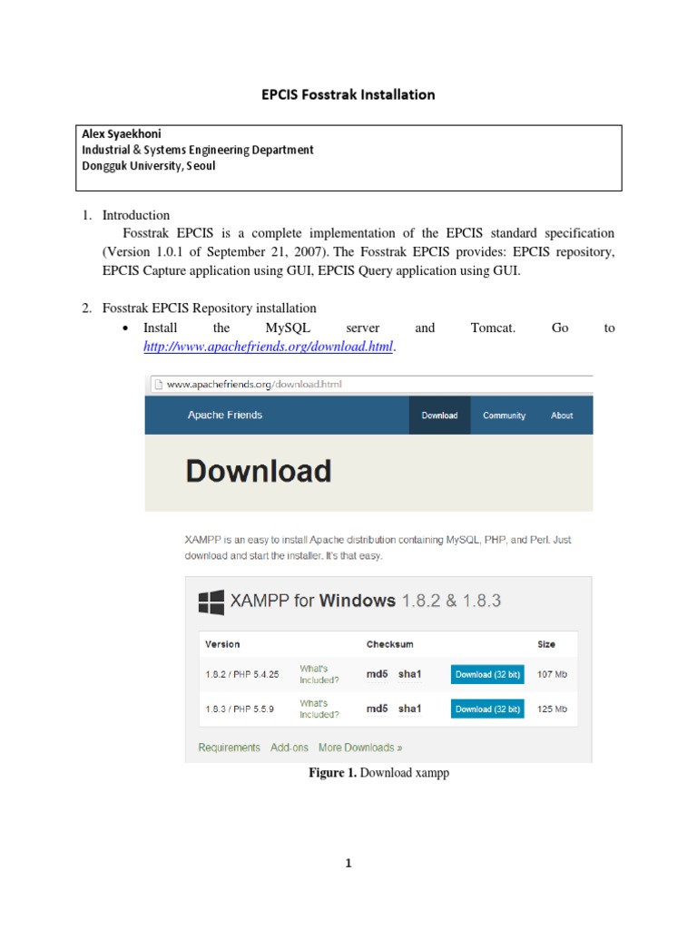 Fosstrak EPCIS Repository Setup Guide | PDF | Web Application | My Sql