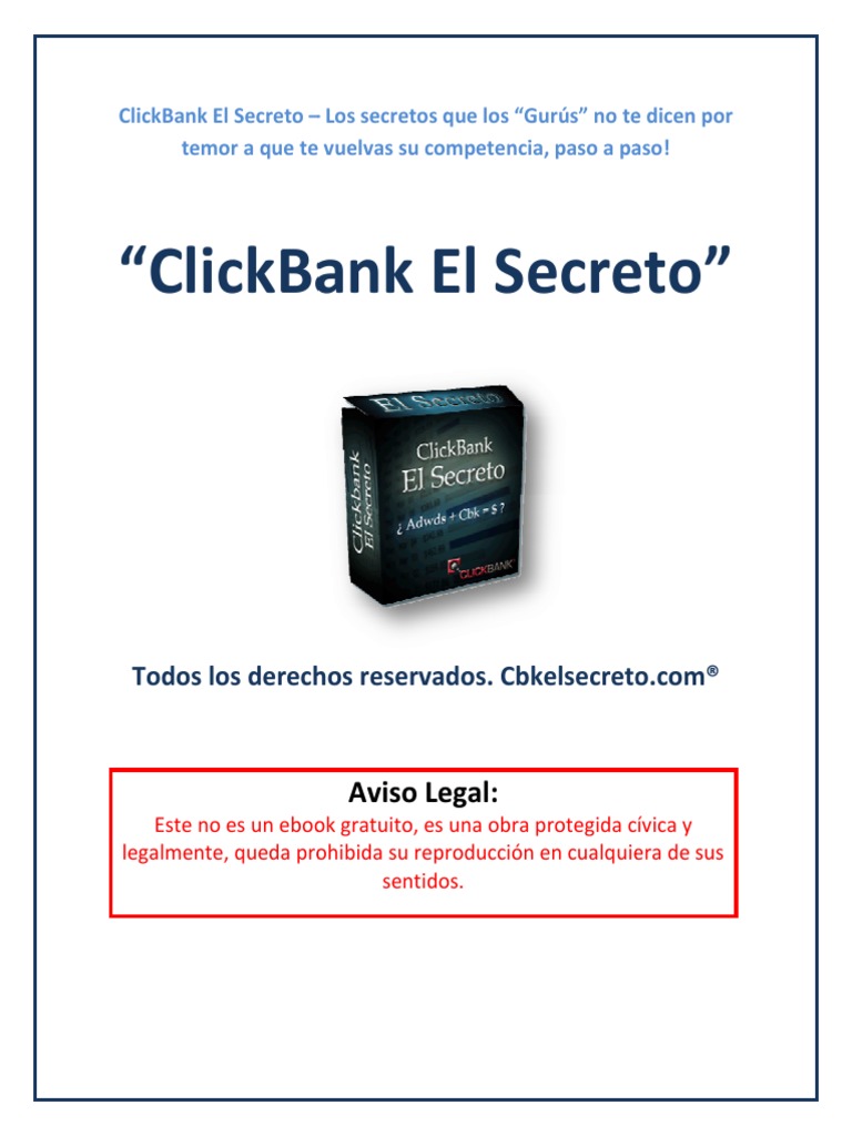 Clickbank El Secreto PDF | PDF | Internet | Informática y tecnología de ...