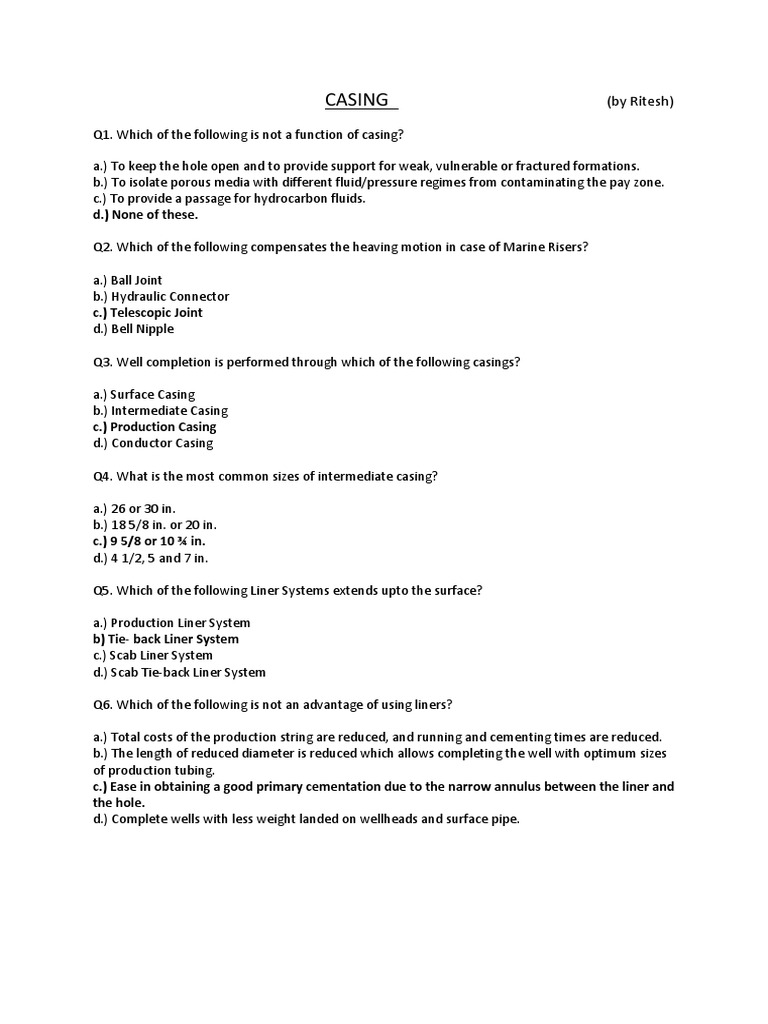 Casing and Formation Damage | PDF | Casing (Borehole) | Geotechnical ...
