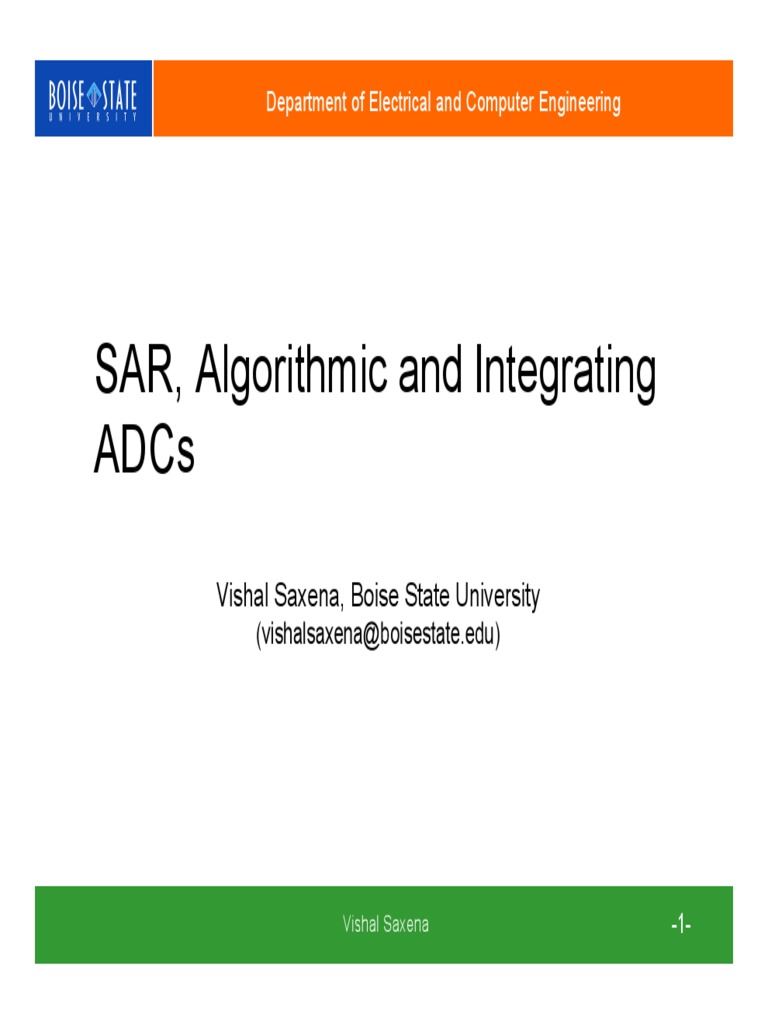 Cyclic ADC and SAR Logic Overview | PDF | Analog To Digital Converter ...