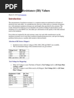 Megger Test Form | PDF | Electrical Engineering | Manufactured Goods
