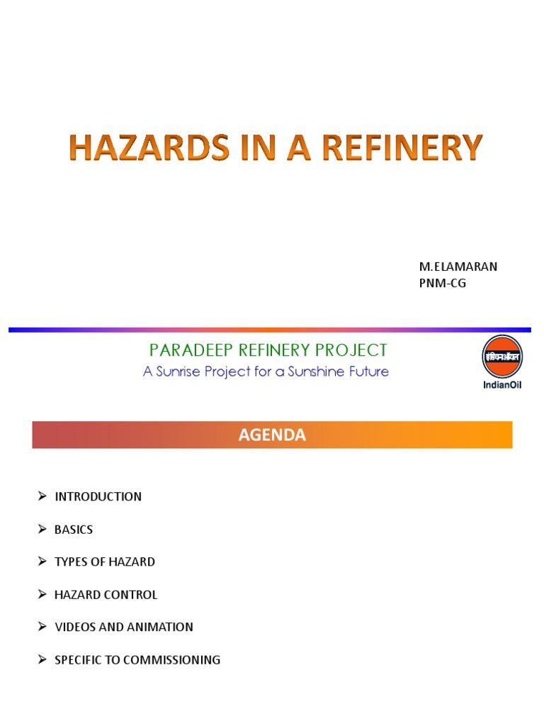 Hazards in A Refinery | PDF | Leak | Risk