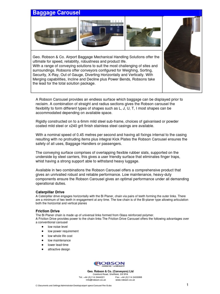 Carousel | PDF | Baggage | Airport