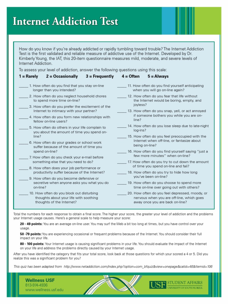 Internet Addiction Test | PDF | Mental Health | Internet