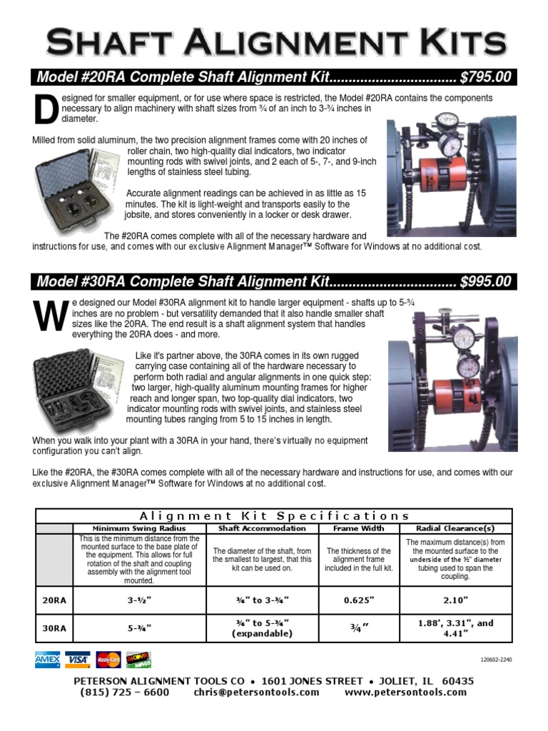 Shaft Alignment Kit - 12 | PDF | Equipment | Mechanical Engineering
