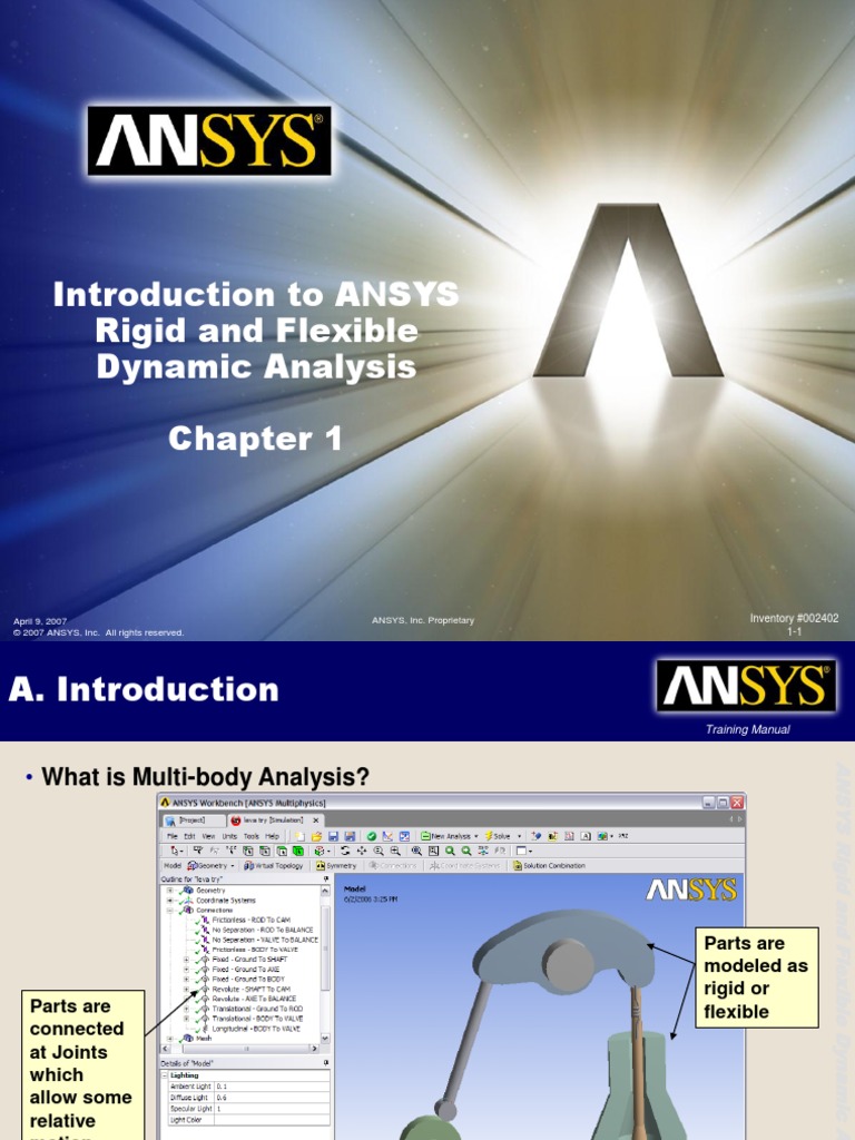 Introduction To ANSYS Rigid and Flexible Dynamic Analysis | PDF ...