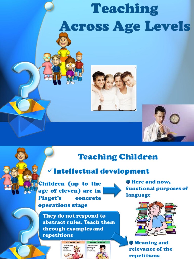 Teaching Across Age Levels | PDF | Adolescence | Attention