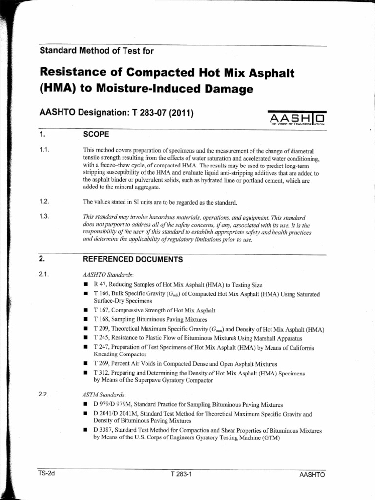 Aashto T283-2011 | PDF