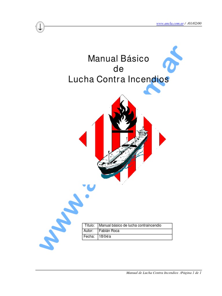 Manual Lucha Contra Incendio | PDF | Combustión | Oxígeno