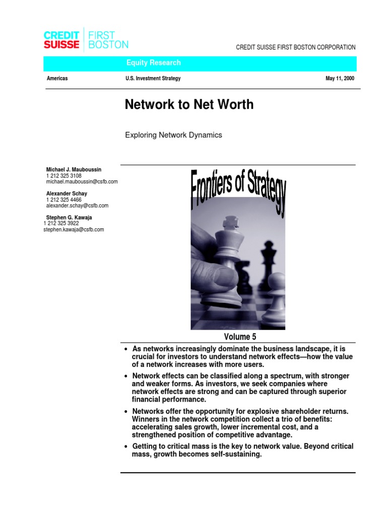 Network To Net Worth - Exploring Network Dynamics | PDF | Macintosh ...