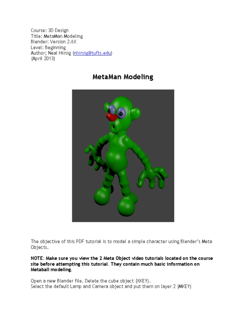 MetaMan Modeling | PDF