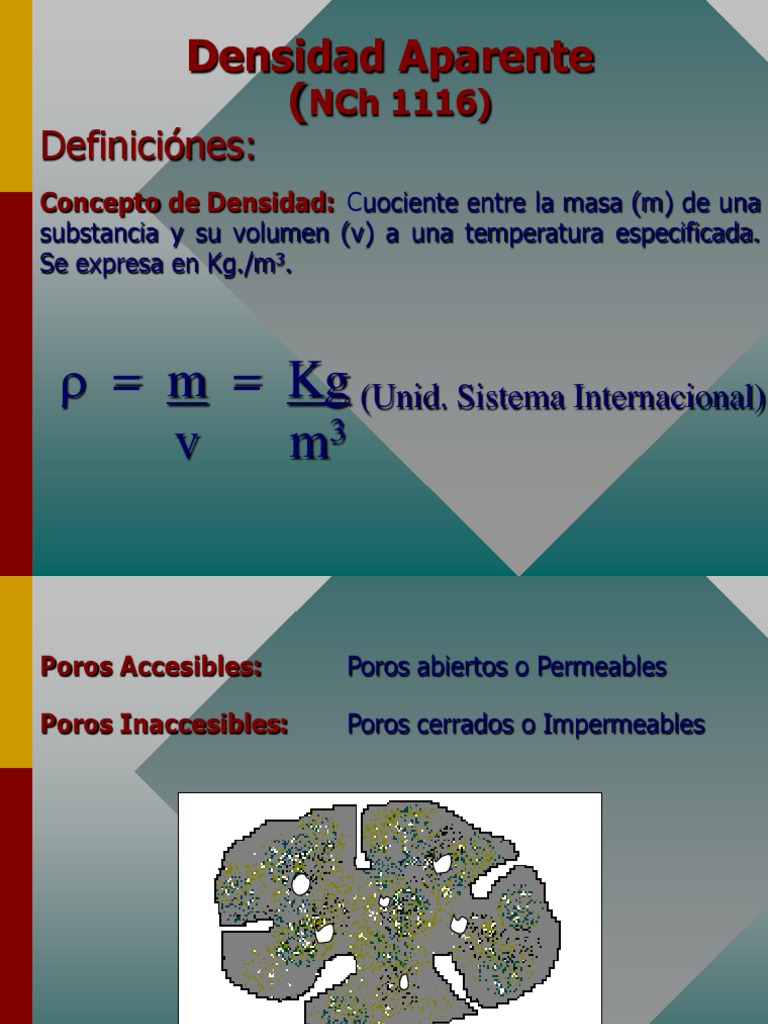 Densidad Aparente - Copia | Densidad | Física y matemáticas